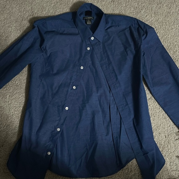 H&M | Shirts | Fancy Blue Button Up Shirt | Poshmark